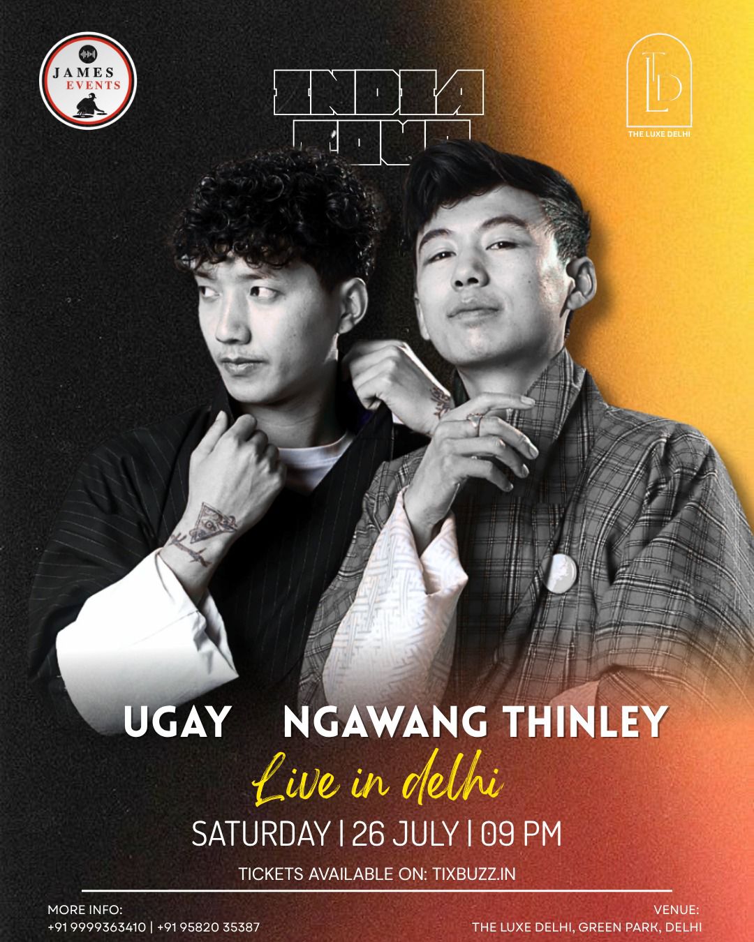 Ugay & Ngawang Thinley – Performing Live in Delhi – Tixbuzz.in